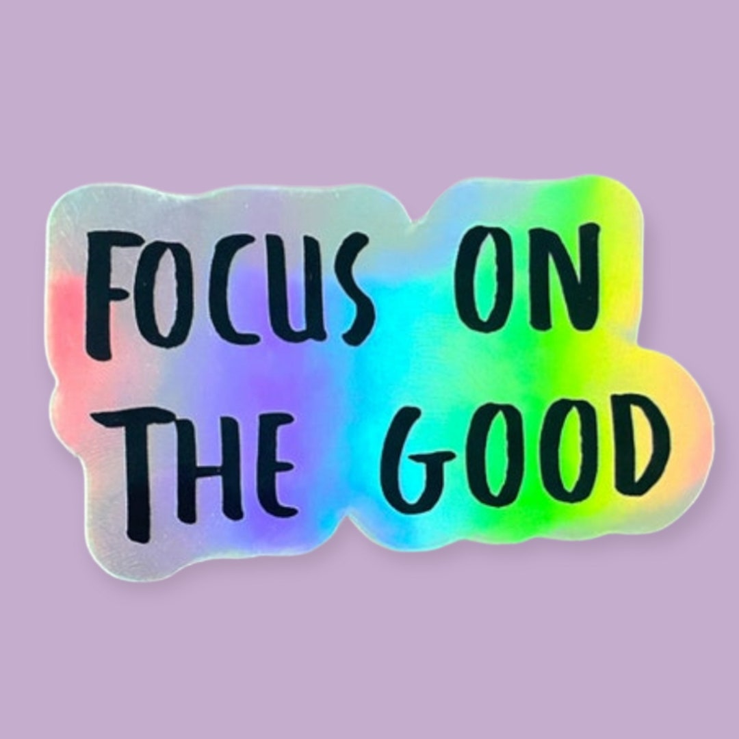 Focus on the Good Sticker Quote Stickers for Water Bottle - Etsy