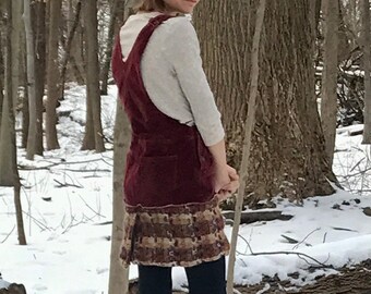 Maroon Overalls | Etsy