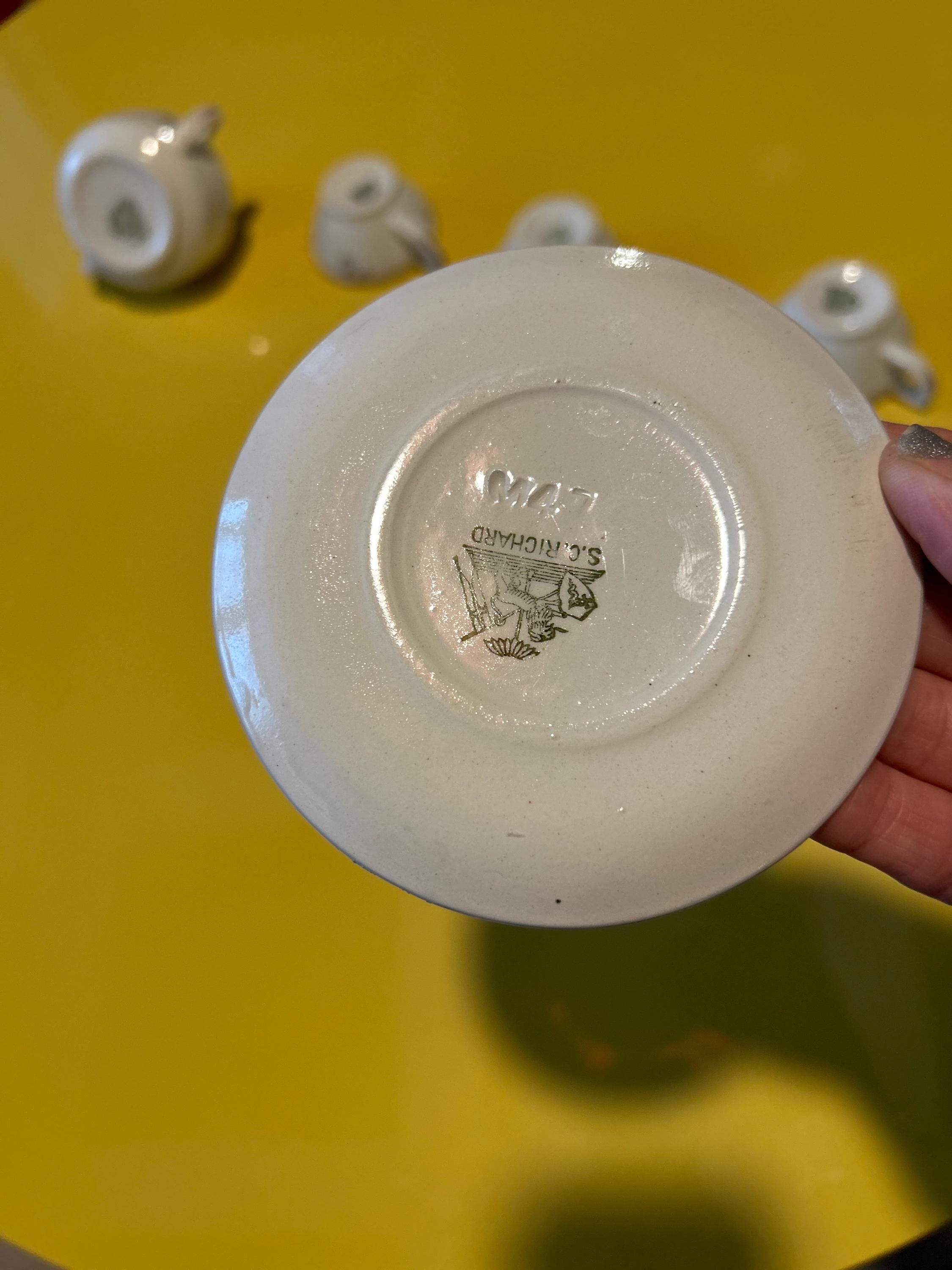Antique S.C. Richard Child's Tea Set: Italian Ceramic, 1930s - Etsy