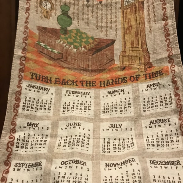 Tea Towel Calendar - Etsy