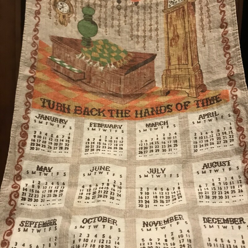 Tea Towel Calendar - Etsy