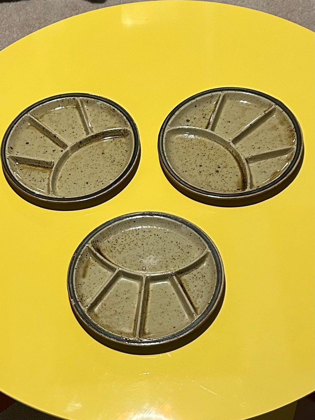 Vintage Brown Stoneware Plates, 2 Styles to Choose: Brownish Speckled ...