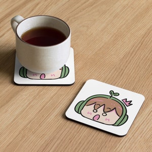 Cartoon Character Cork Coaster: Nature Lover Gift - Etsy