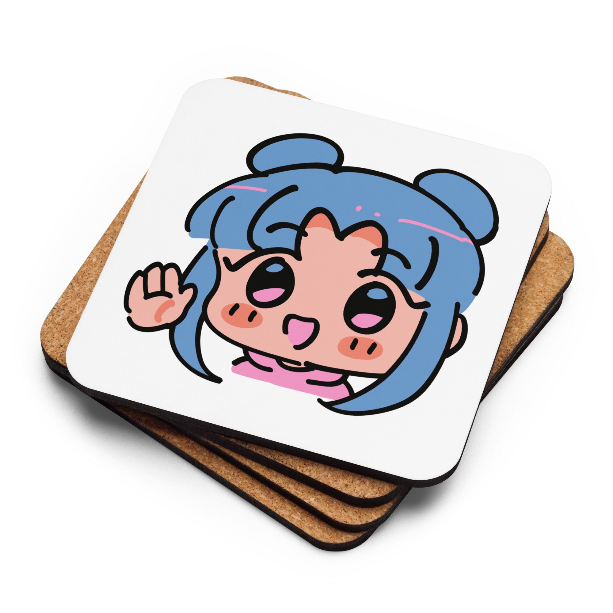 Cork Art Anime Girl Magical Girl Anime Twitch Cartoon Girl - Etsy