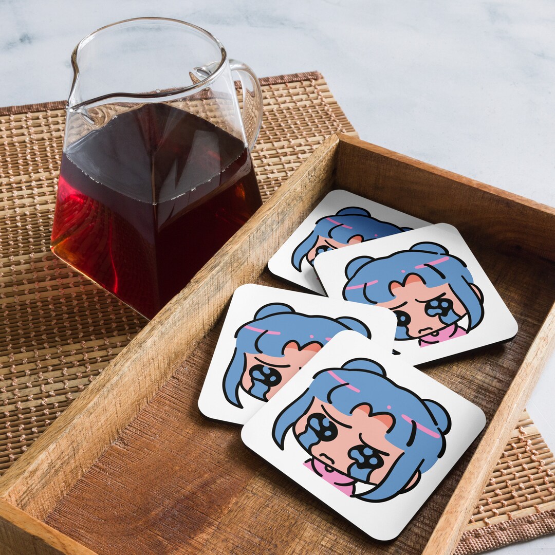 Cork Art Anime Girl Magical Girl Anime Twitch Cartoon Girl Cork Coaster ...