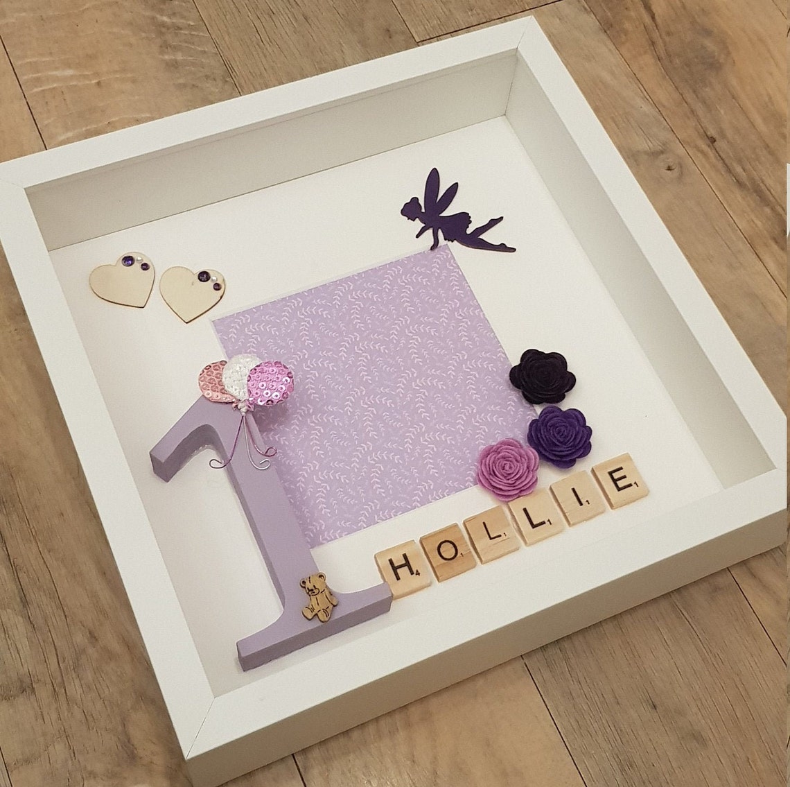 Personalised Birthday Box Frame 1st Birthday Gift | Etsy