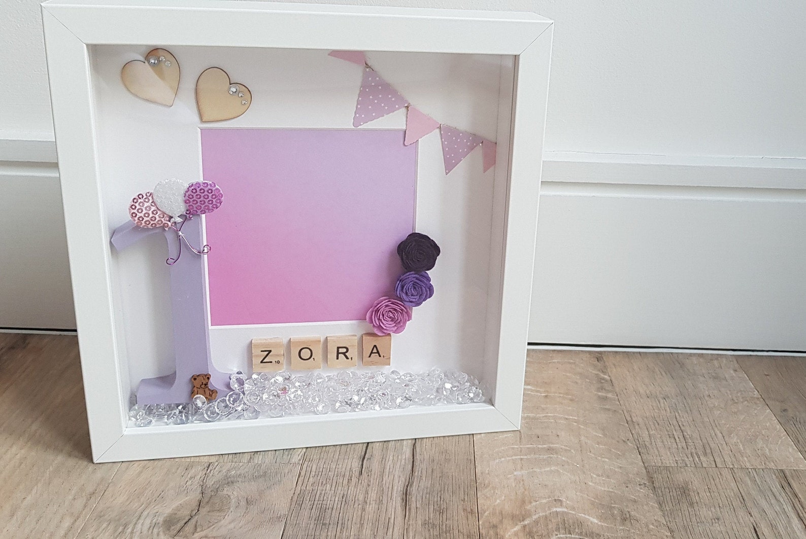Personalised Birthday Box Frame 1st Birthday Gift | Etsy