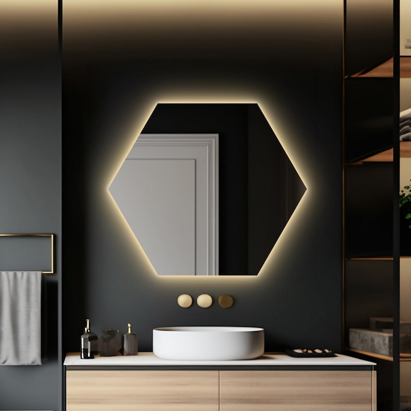 Hexagon Mirror - Etsy