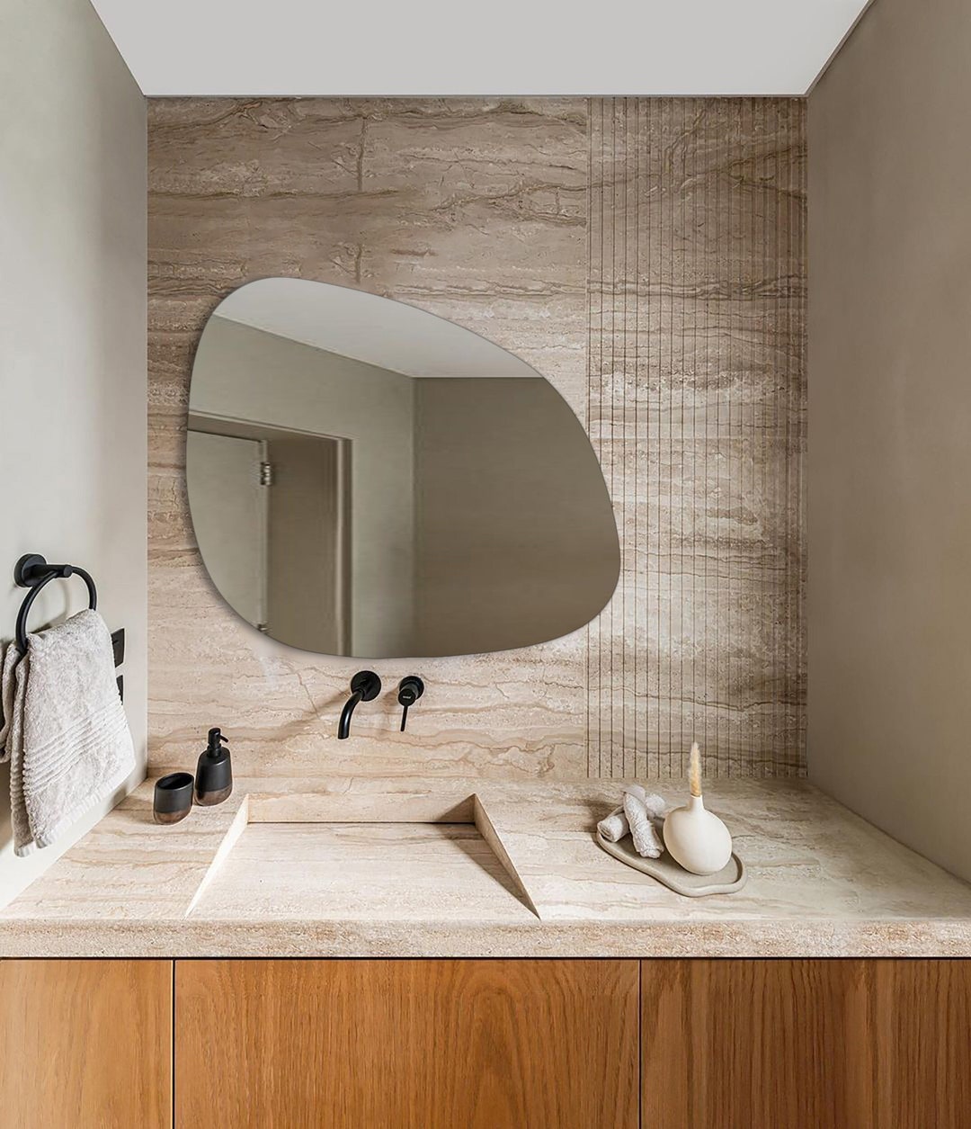 Asymmetrical Body Mirror Irregular Mirror for Wall Modern - Etsy