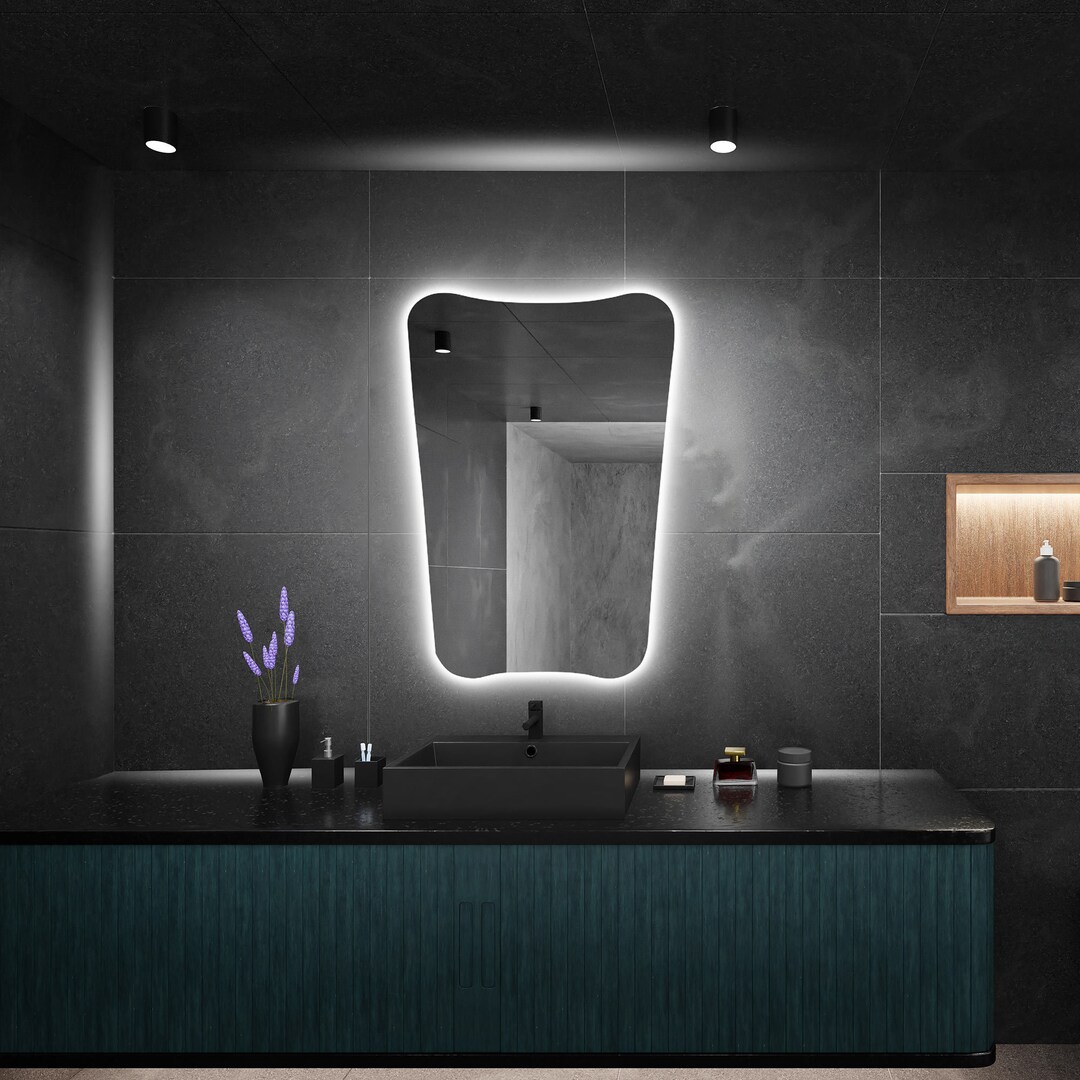 Aesthetic Design Led Mirror, Bathroom Vanity Mirror, Illuminated Wall ...