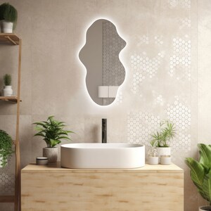Led Bathroom Mirror, Large Vanity Mirror With Lights, Backlit LED ...