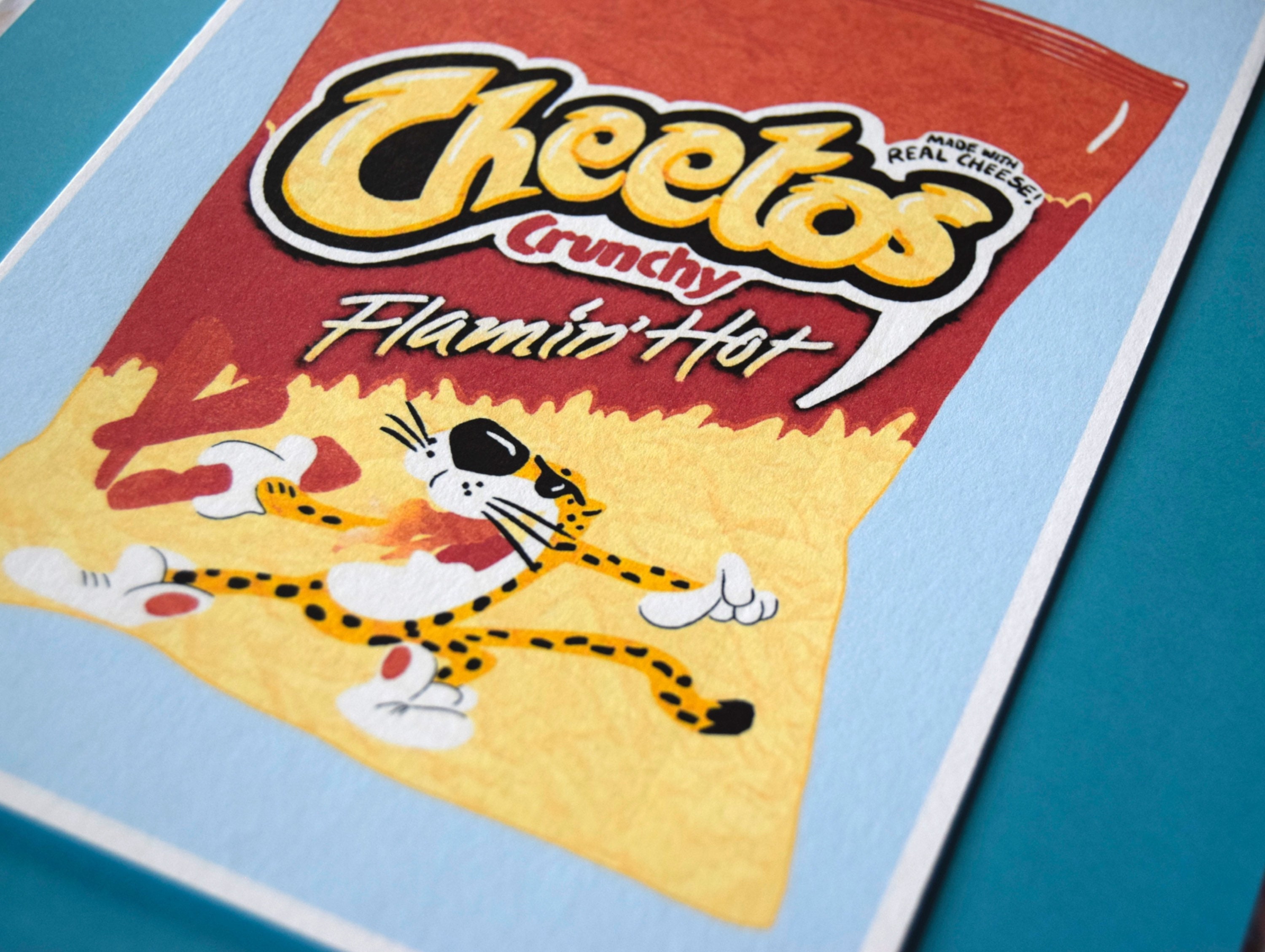 A5 Art Print Cheetos Flamin Hot Junk Food Packaging - Etsy