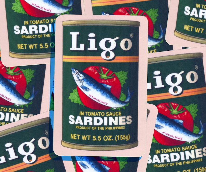 Ligo Sardines Vinyl Sticker Tin Can Illustrated Sticker - Etsy