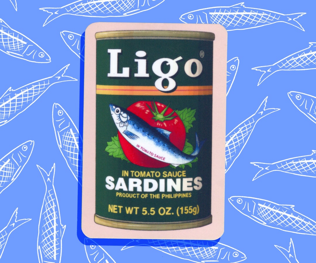 Ligo Sardines Vinyl Sticker Tin Can Illustrated Sticker - Etsy