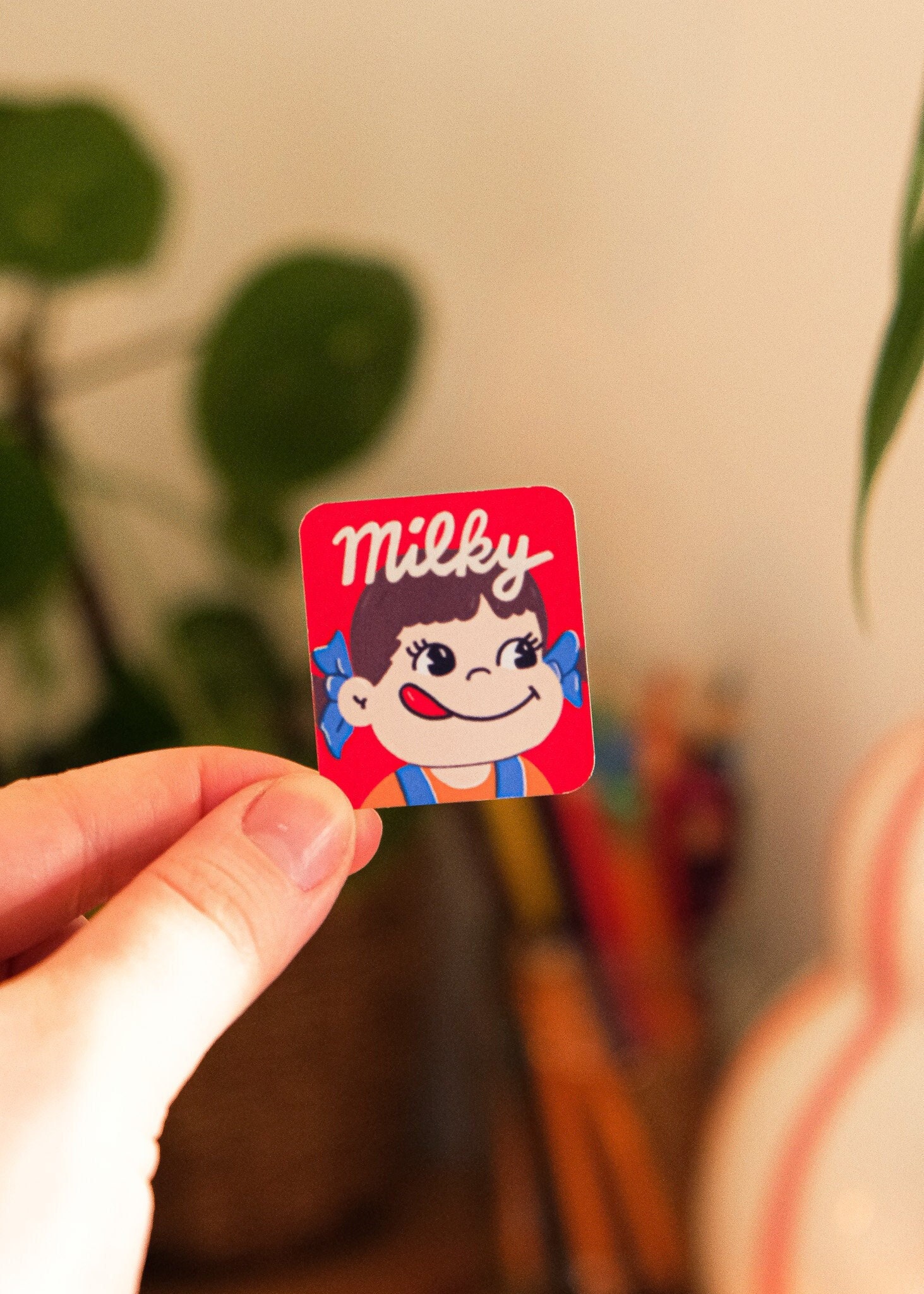 Milky Peko Chan Vinyl Sticker With Rounded Corners Cute Sweet Sticker ...