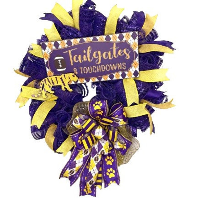Lsu Wreath - Etsy
