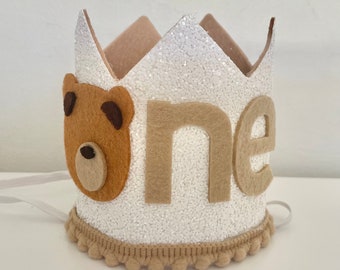 Bear Coloring Paper Crown Woodland Party Party Hat Bear - Etsy