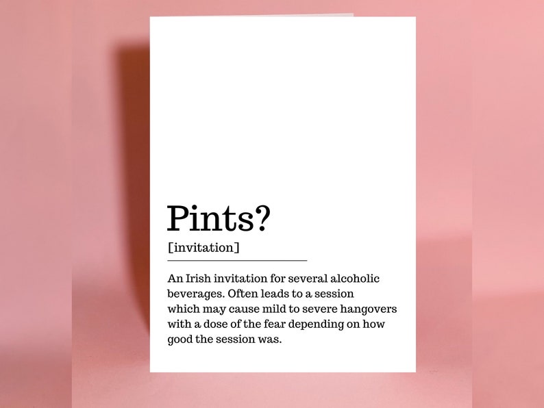 Pints? Card - Etsy