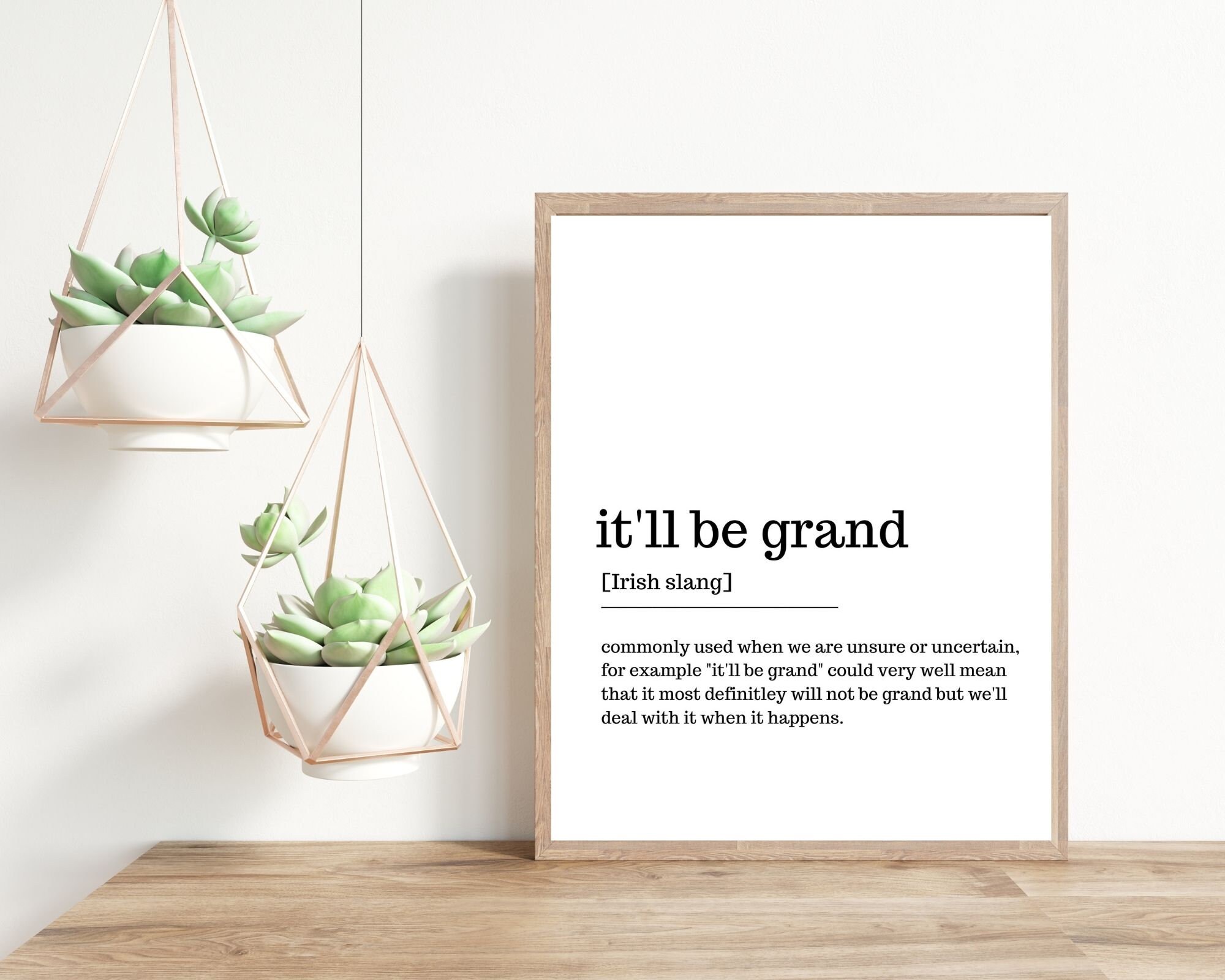 It'll Be Grand Irish Print Irish Gift Irish Saying - Etsy