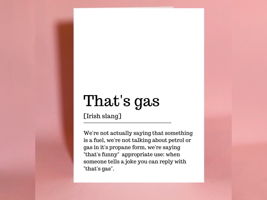 That's Gas Card - Etsy