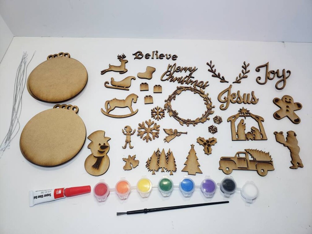 DIY Christmas Ornament Kit 8 Ornaments Includes Everything - Etsy