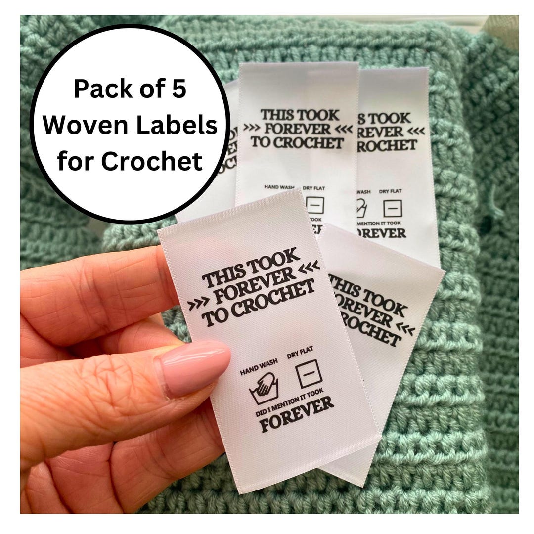Woven Clothing Care Instructions for Crochet, ‘this Took Forever to ...