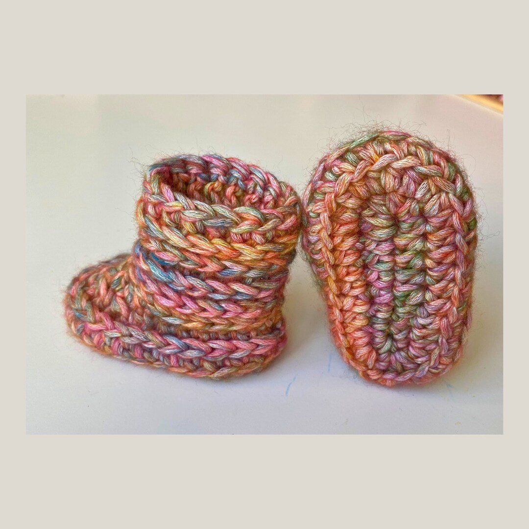 CROCHET PATTERN PDF, Crochet Baby Booties Pattern, Unisex Baby Shoes ...