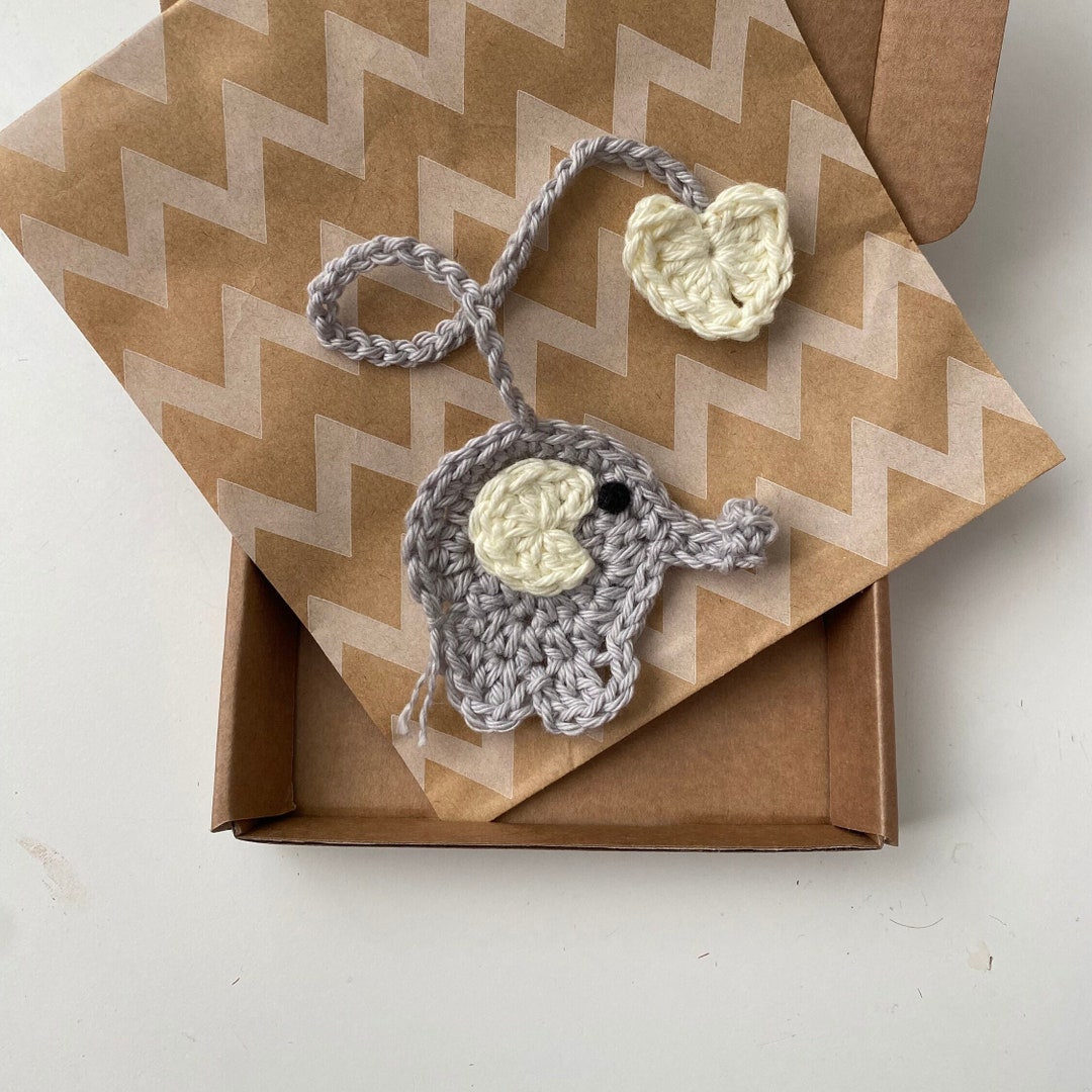 Crochet Elephant Umbilical Cord Tie: Bamboo Cotton Newborn Keepsake - Etsy