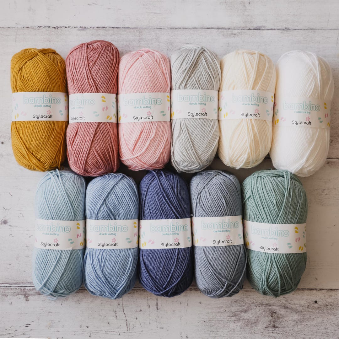 Stylecraft Bambino DK Yarn: Soft Acrylic Double Knit Baby Yarn - Etsy UK