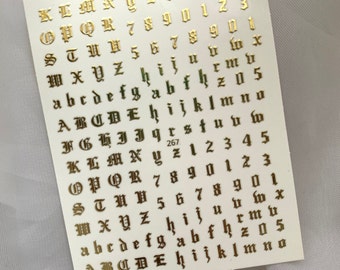 Fancy Letters Decal - Etsy