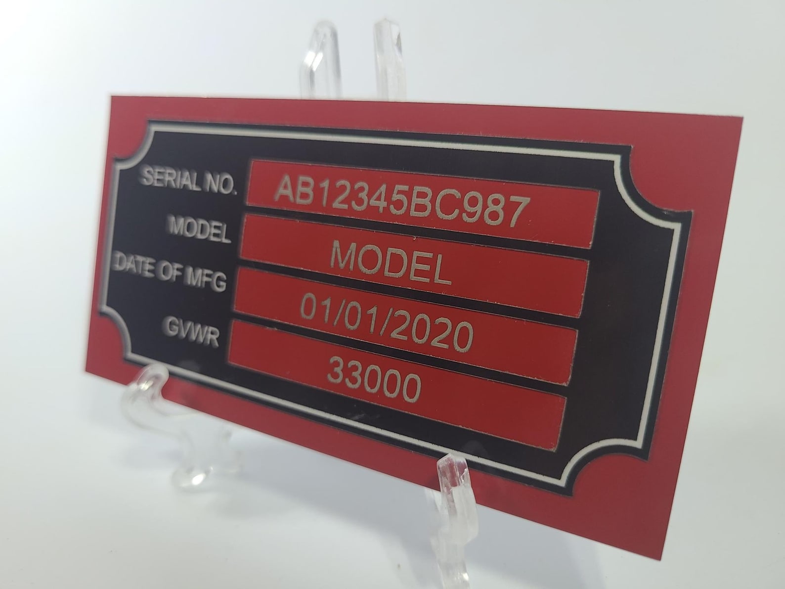 Placa de datos de identificación de remolque de aluminio | Etsy