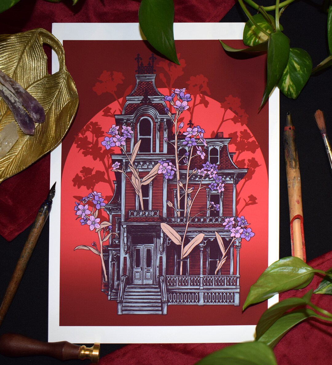 Victorian House Art Print - Etsy