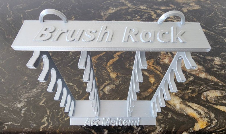 Artists Paint Brush Holder, Horizontal Drying Brush Rack. Perfect Gift ...