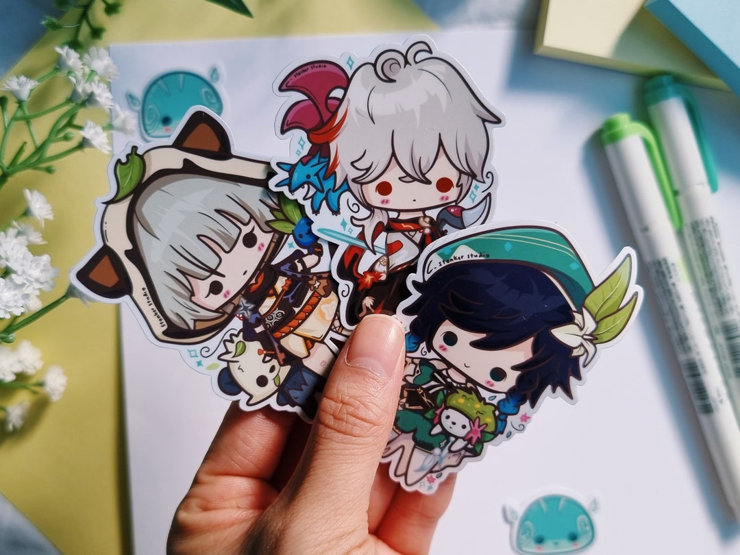 Anemo || Sayu Kazuha Venti || Genshin Impact X Pokemon Stickers for ...