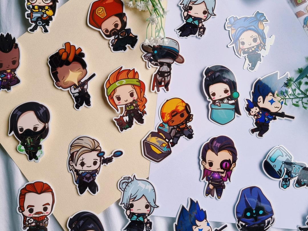 Valorant Stickers || Sage Jett Viper Clove Fade - Etsy