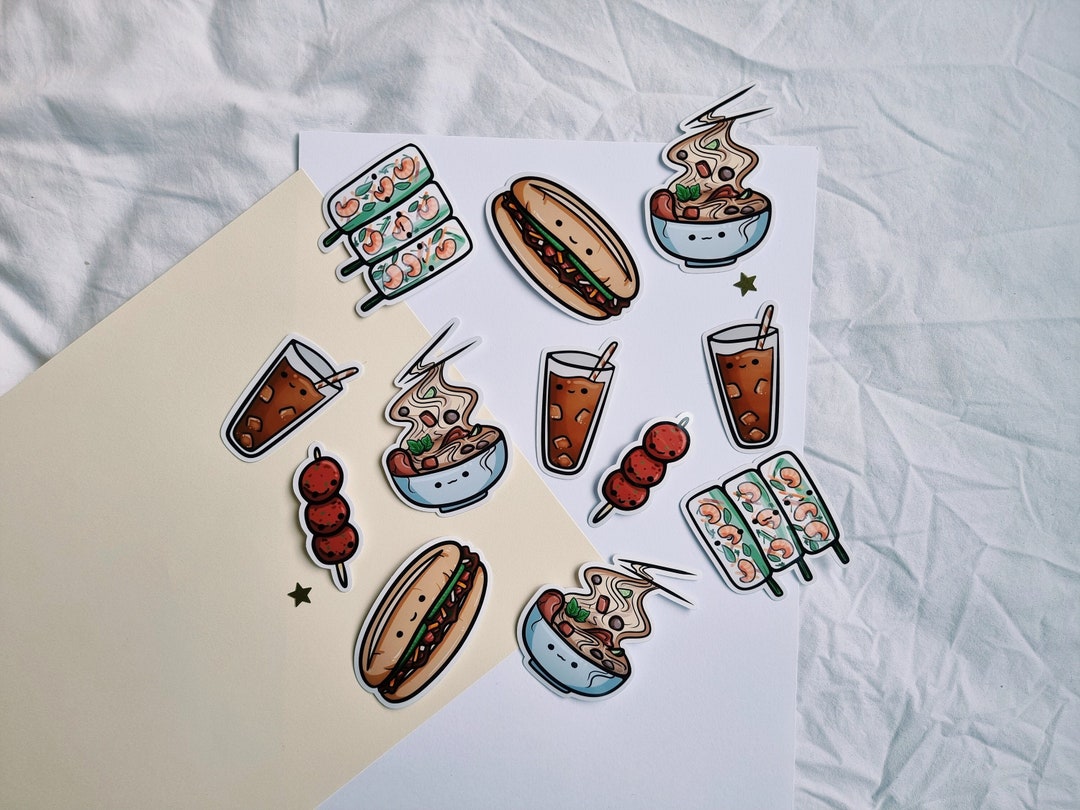 Vietnamese Food Waterproof Vinyl Stickers || Pho - Etsy