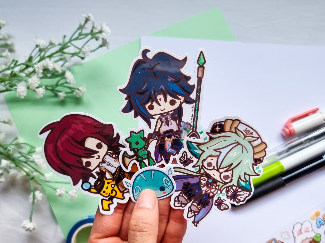 Anemo || Sucrose Xiao Heizou || Genshin Impact X Pokemon Stickers for ...
