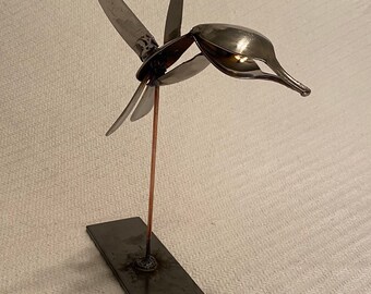 Custom Hummingbird Spoon Art Sculpture - Etsy