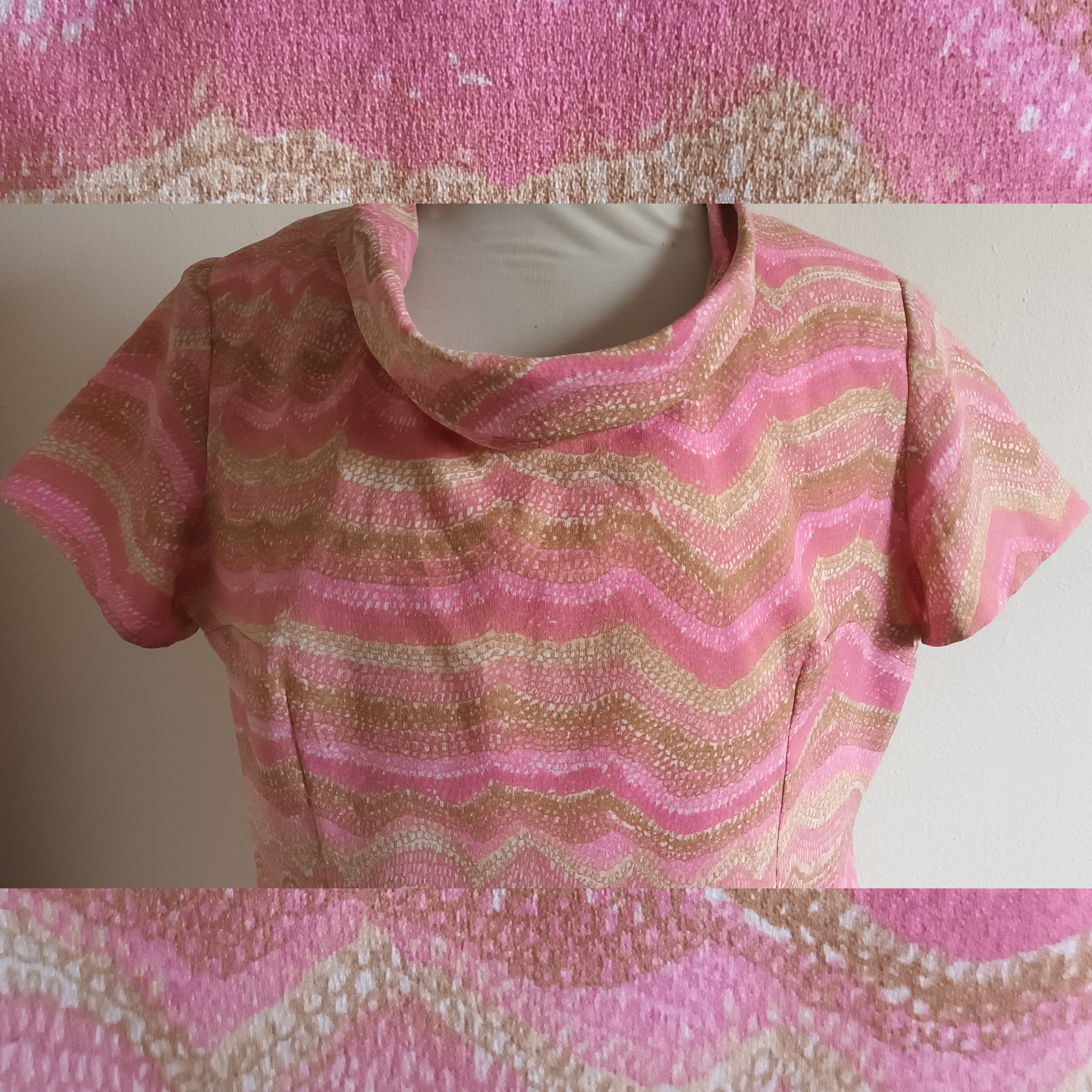 60s Vintage Barbie Dress, Pink Barbie Dress, Mod Dress, Modette, Mid ...