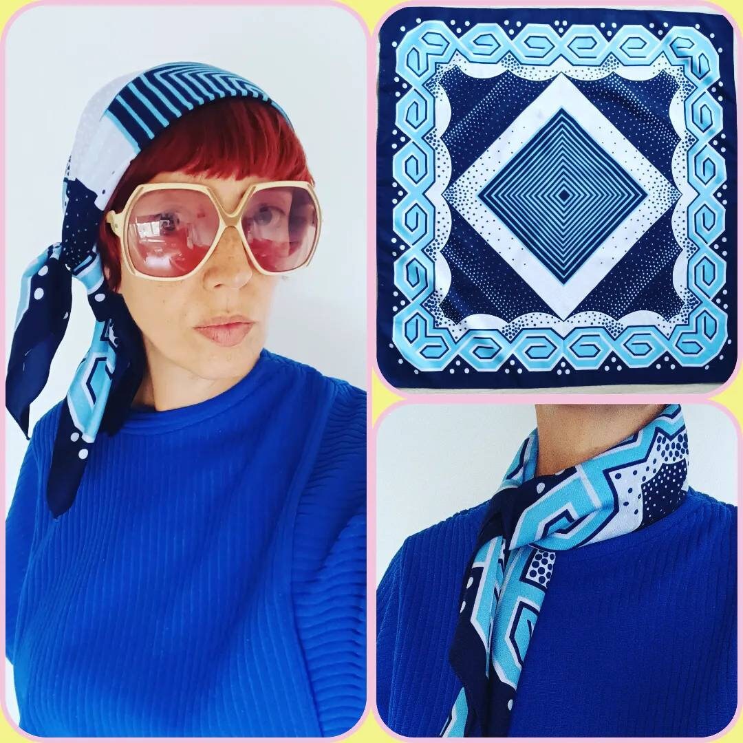 1960s Scarf Vintage Scarf Vintage Patterns 60s Shawl Mod - Etsy