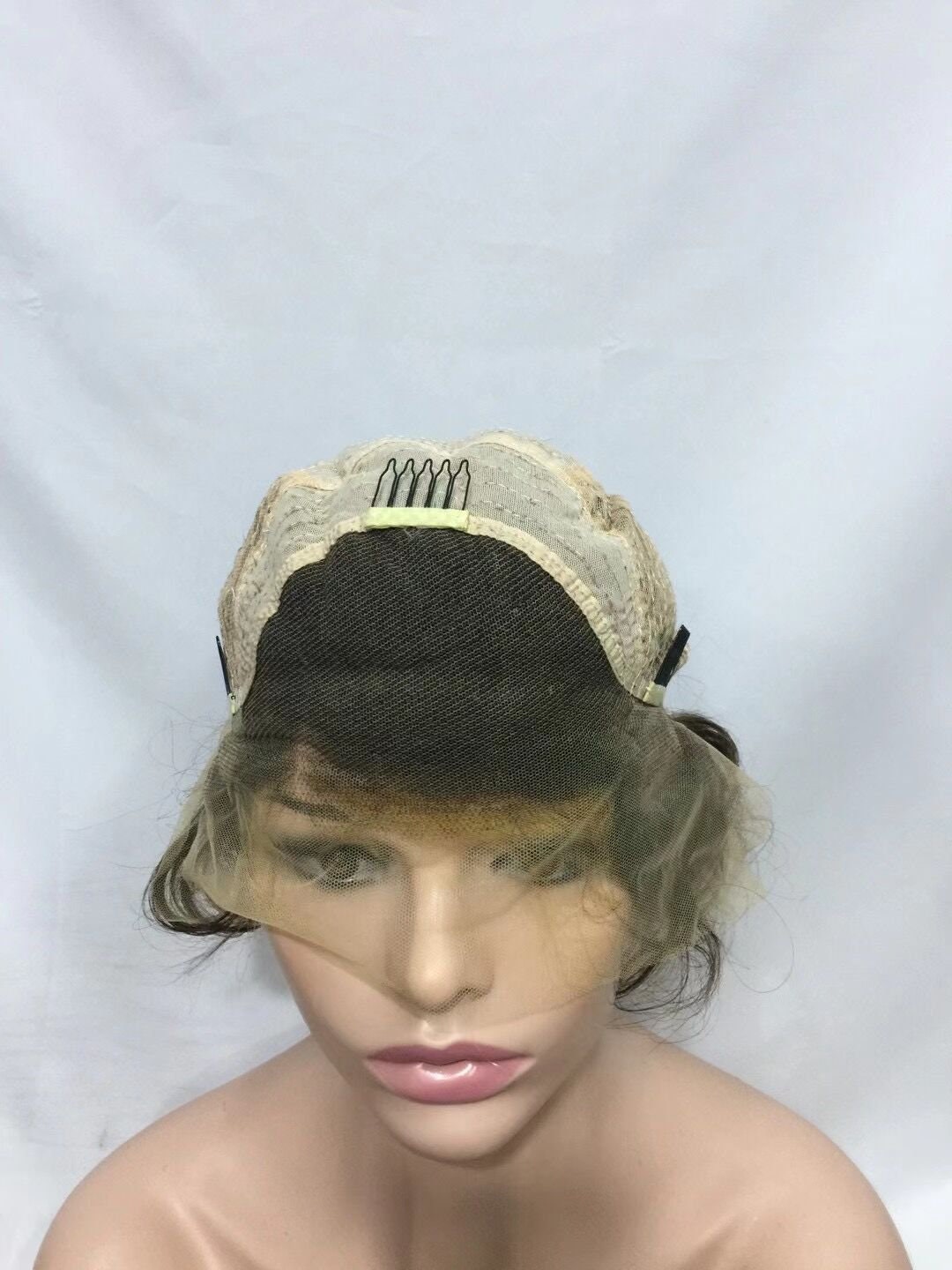 BISCUITS Curly Pixie Wig Lace Front Human Hair Wigs Human Hair Pixie ...