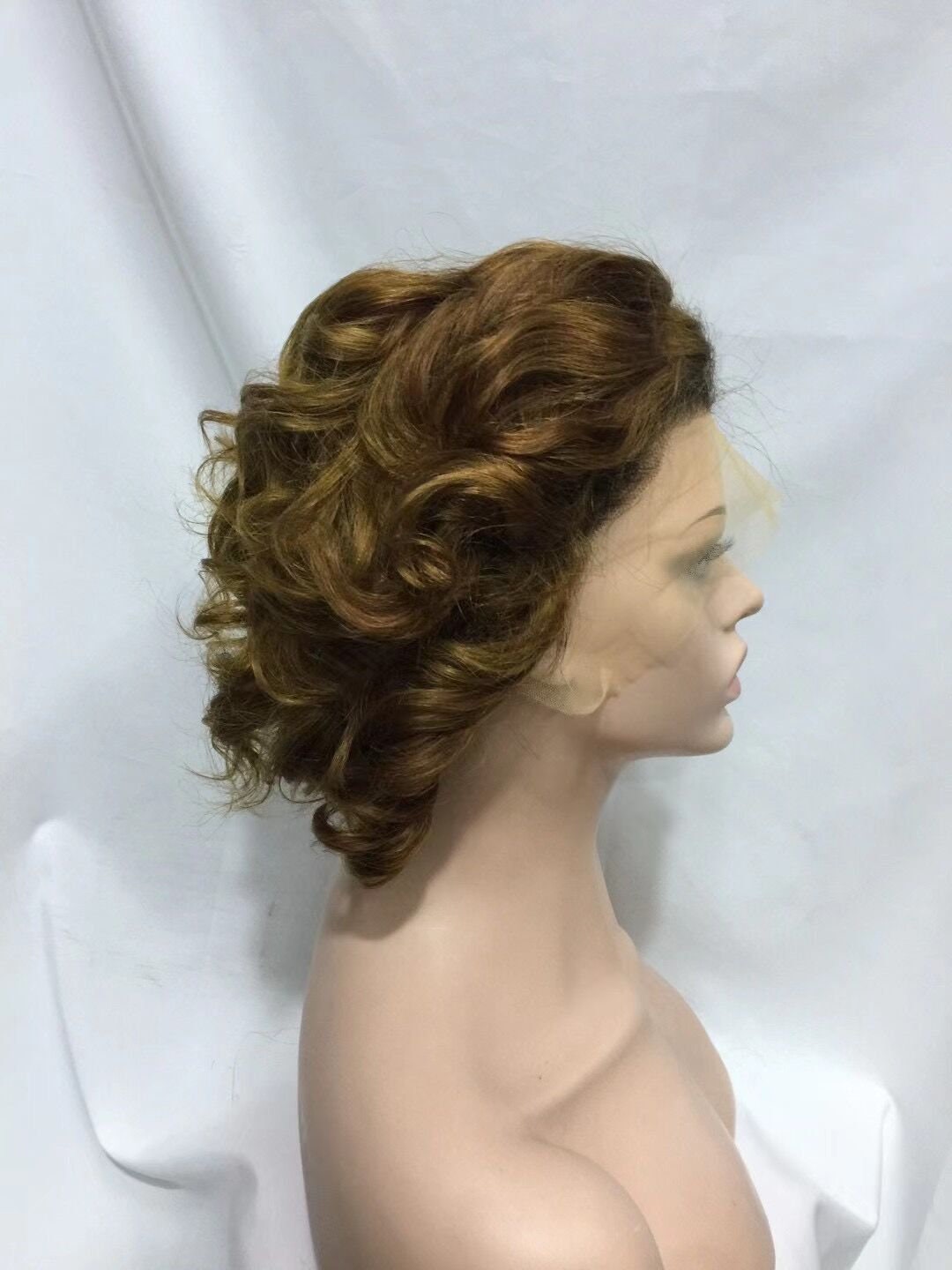 BISCUITS Curly Pixie Wig Lace Front Human Hair Wigs Human Hair Pixie ...