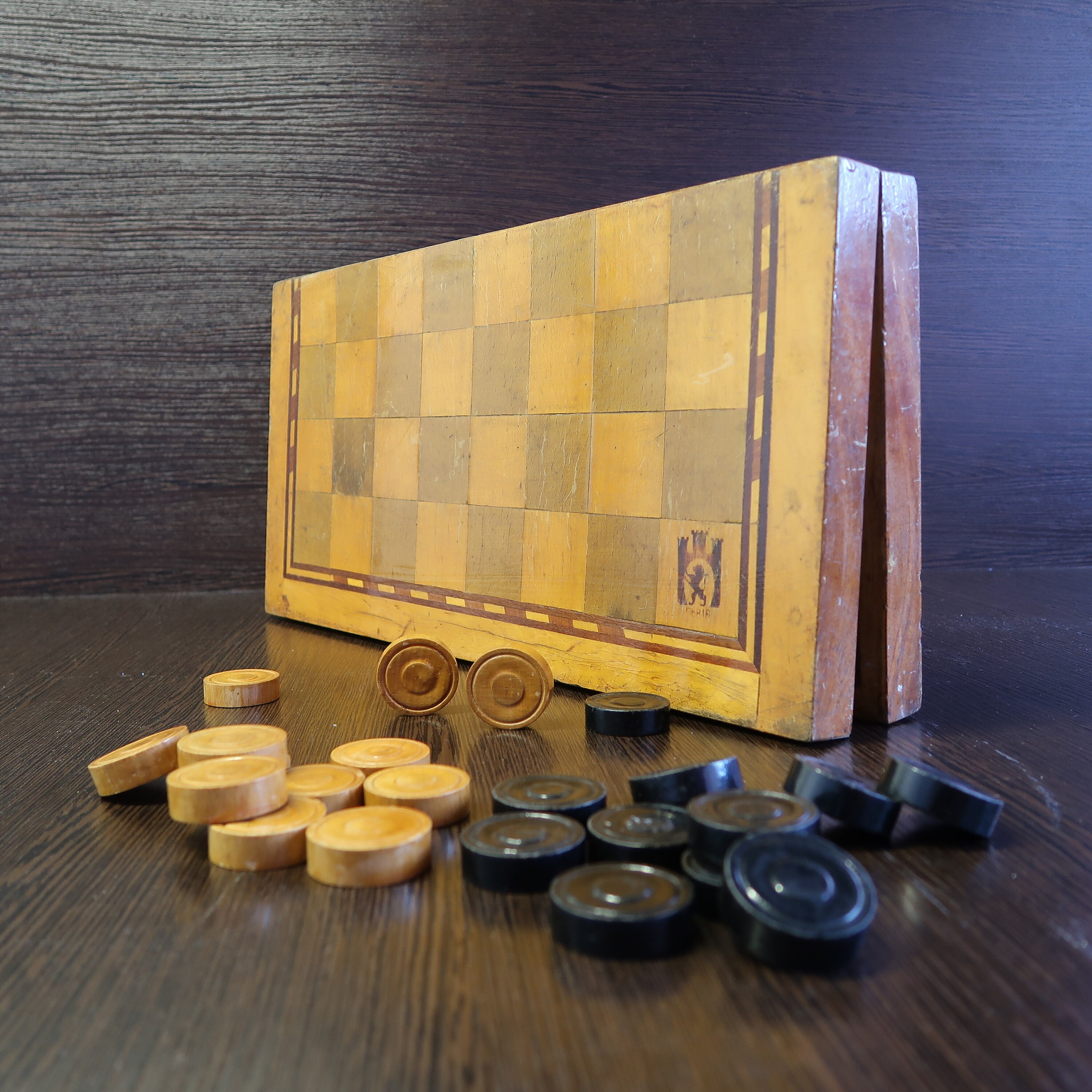 Old Soviet Wooden Checkers Made 1950s With Board 1654 Inches - Etsy