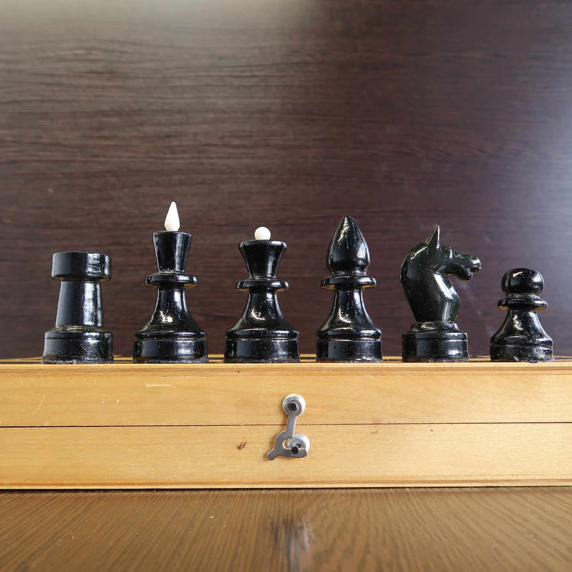 Classic Chess Set 1970s Wooden Chess With a Board Vintage - Etsy