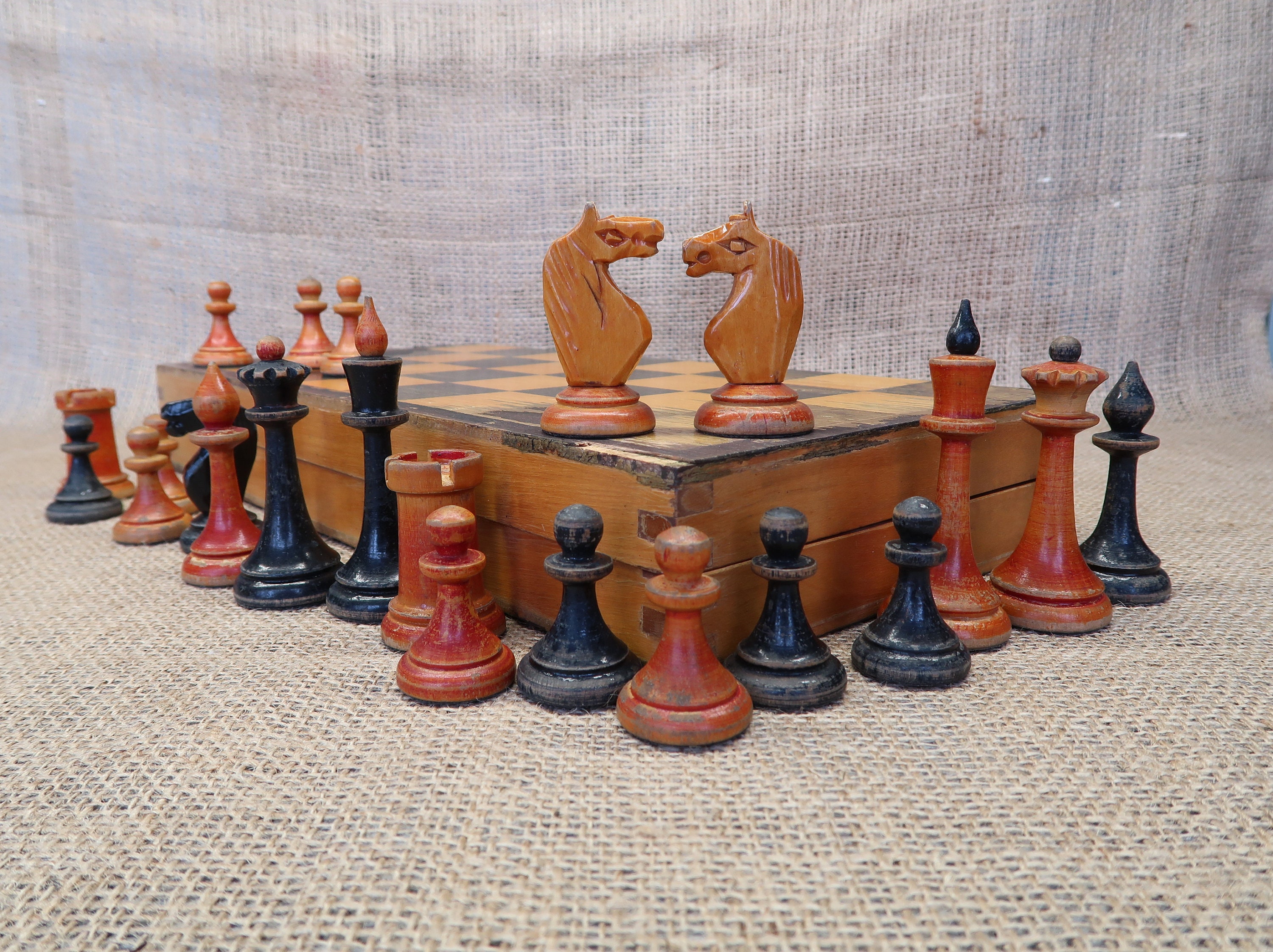 Classic Soviet Chess Set With Board 15.75 Inches Russian Chess - Etsy