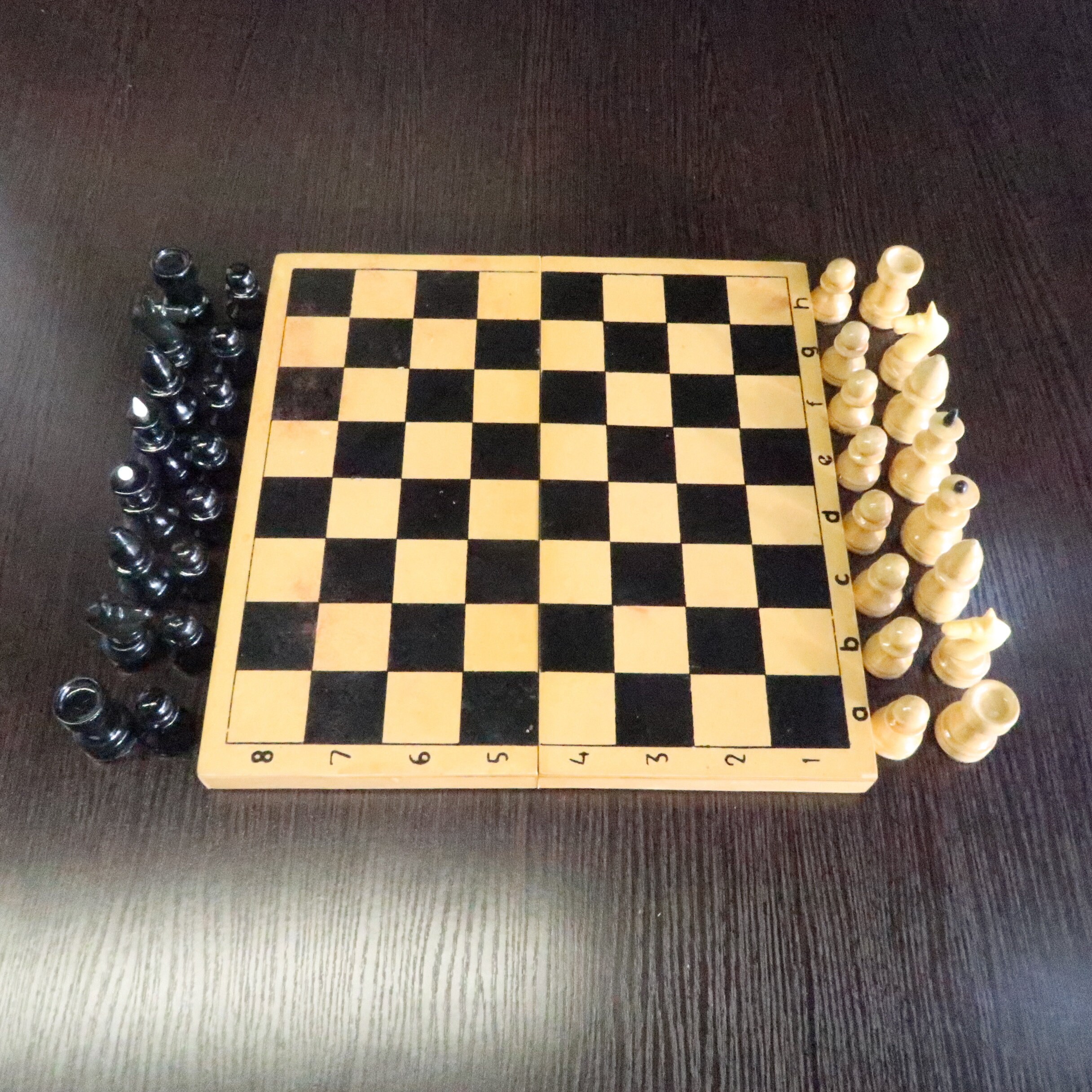 Classic Chess Set 1970s Wooden Chess With a Board Vintage - Etsy