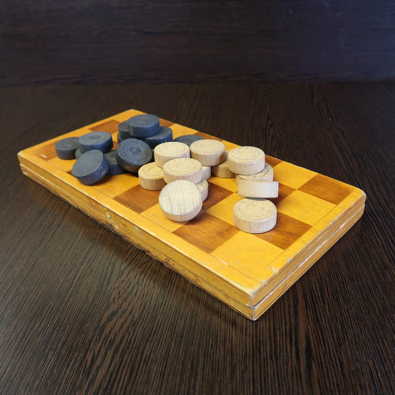 Antique Checkers - Etsy
