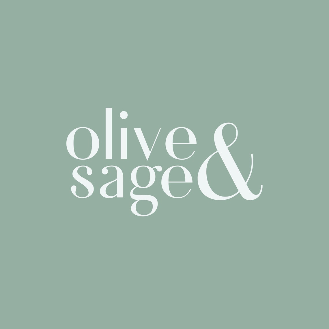 Floral Sage Green Logo Premade & Customizable Logo Made by - Etsy UK
