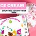 Ice Cream Counting Activity, Printable Game for Toddlers and ...
