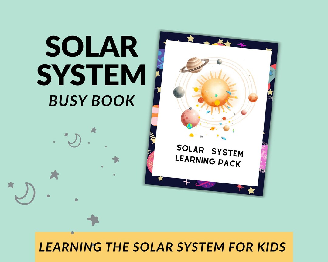Solar System Busy Book, Posters, Planets Flashcards, Interactive ...